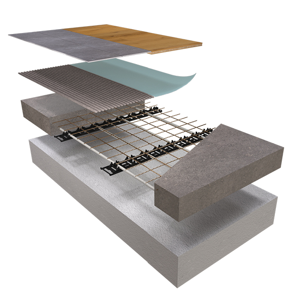 Concrete & screed encapsulated systems